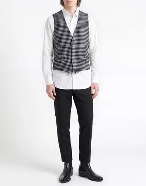 L.B.M. 1911 Houndstooth Textured Wool Blend Vest