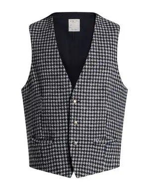 L.B.M. 1911 Houndstooth Textured Wool Blend Vest