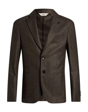 PAOLONI Single-breasted Wool, Polyamide, And Cotton Blazer