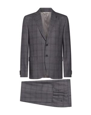 PAOLONI Suit Size Virgin Wool, Elastane - Grey
