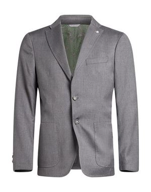 MANUEL RITZ Blazer Size Wool, Elastane - Grey
