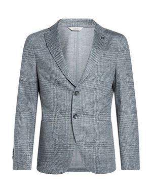 PAOLONI Blazer Size Virgin Wool, Cotton - Grey