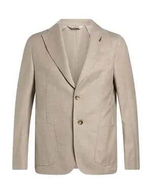 PAOLONI Blazer Size Virgin Wool, Elastane