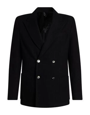 PAOLONI Blazer Size Wool, Polyamide, Cashmere, Elastane - Black