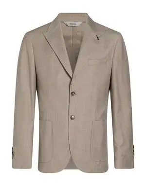 PAOLONI Blazer Size Virgin Wool, Elastane