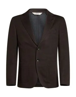 PAOLONI Blazer Dark Size Cotton, Virgin Wool, Acrylic, Polyamide