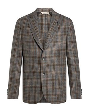 PAOLONI Blazer Size Virgin Wool, Cashmere - Grey
