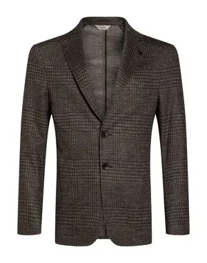 PAOLONI Blazer Taupe Size Virgin Wool, Cotton