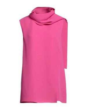 Valentino Garavani Sleeveless Draped Neck Crepe Top
