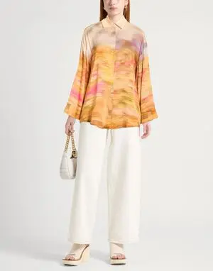 Pinko Viscose Satin Tie-dyed Shirt