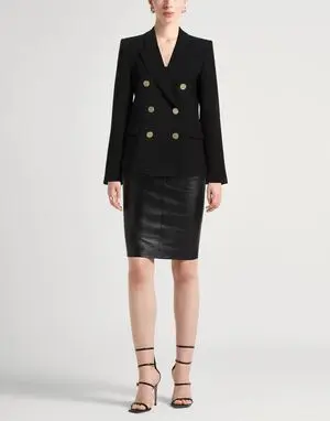 Armani Exchange Double Breasted Polyester Blazer