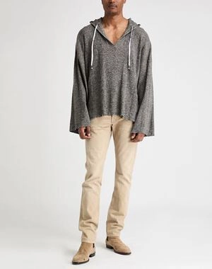 MAISON MARGIELA Mélange Knit Hooded Sweater - Grey