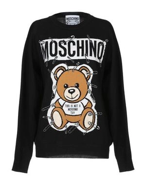 Moschino Sweater Size Virgin Wool - Black