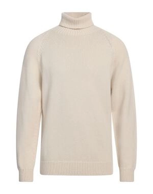 LARDINI Turtleneck Ivory Size Cashmere - White