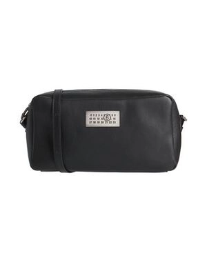 MAISON MARGIELA Leather Camera Bag With Designer Plaque - Black