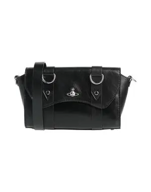 VIVIENNE WESTWOOD Leather Crossbody Bag - Black