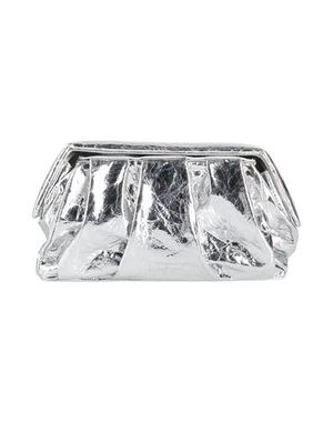 THEMOIRE THEMOIRè Silver Pineapple Fiber Handbag Silver