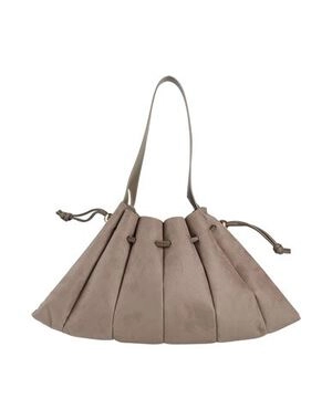 THEMOIRE Textile Shoulder Bag - Taupe