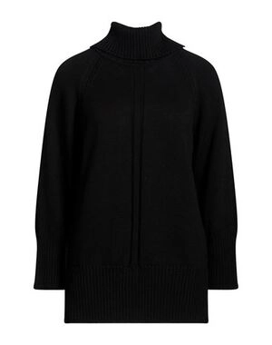 Alpha Studio Wool Turtleneck With Side Slits