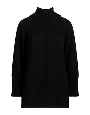 Alpha Studio Wool Turtleneck With Side Slits