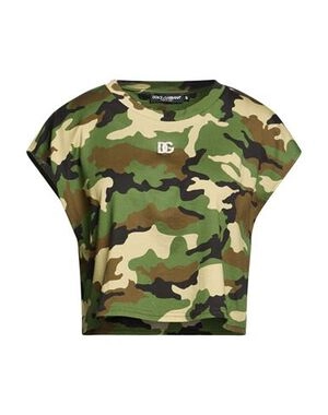 Dolce & Gabbana T-shirt Military Size Cotton - Green
