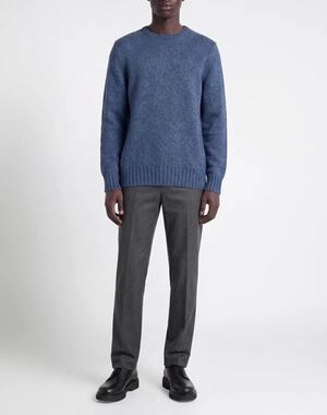 Alpha Studio Mélange Wool And Alpaca Wool Crewneck Sweater