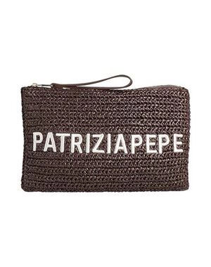 Patrizia Pepe Handbag Textile Fibers - Brown
