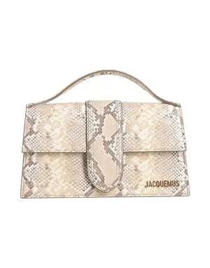 Jacquemus Grande Bambino Handbag In Goat Skin - Beige