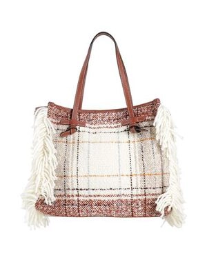 GIANNI CHIARINI Textile Fibers And Leather Tote - Beige