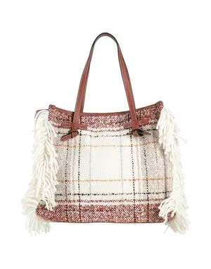 GIANNI CHIARINI Textile Fibers And Leather Tote - Beige