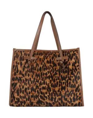 GIANNI CHIARINI Leopard Print Calf Hair And Suede Tote Bag