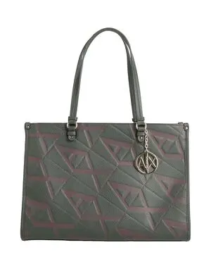 Armani Exchange Military Polyester Tote Handbag - Green