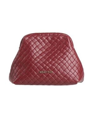 MARC ELLIS Woven Leather Clutch - Brick