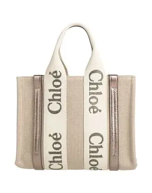 Chloé Canvas And Calfskin Shopper Bag