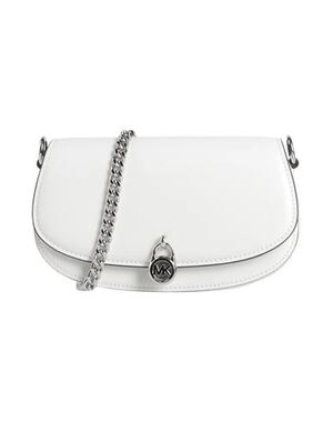 Michael Kors Leather Crossbody Bag With Chain Strap - White