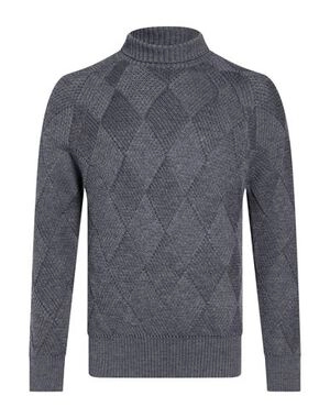 Alpha Studio Turtleneck Size Merino Wool - Grey