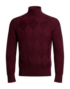 Alpha Studio Turtleneck Size Merino Wool - Red