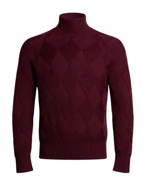 Alpha Studio Turtleneck Size Merino Wool - Red