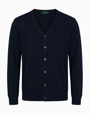 ZANONE Virgin Wool And Polyamide Cardigan - Blue