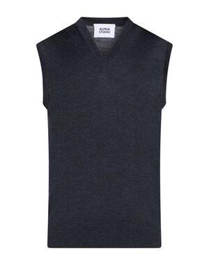 Alpha Studio Sweater Size Merino Wool - Charcoal