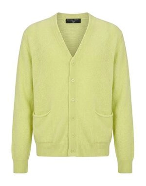 DANIELE FIESOLI Cardigan Lime Size Merino Wool, Superkid Mohair, Cashmere - Green