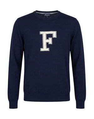 Façonnable Sweater Midnight Size Cotton - Blue