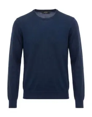 GRAN SASSO Cashmere Crewneck Sweater - Navy