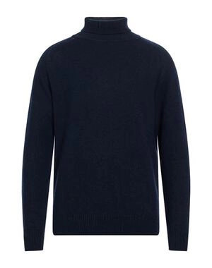 LARDINI Turtleneck Size Cashmere - Navy