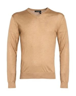 ARAGONA V-neck Cashmere And Silk Blend Sweater - Beige
