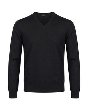 ARAGONA V-neck Cashmere And Silk Blend Sweater - Black