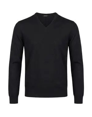 ARAGONA V-neck Cashmere And Silk Blend Sweater