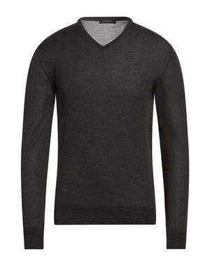 ARAGONA Light Cashmere And Silk V-neck Sweater - Grey