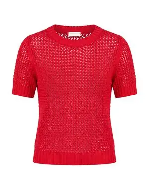 FILIPPO DE LAURENTIIS Cotton Open-knit Sweater
