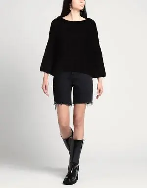 VICOLO Superkid Mohair Blend Sweater - Black